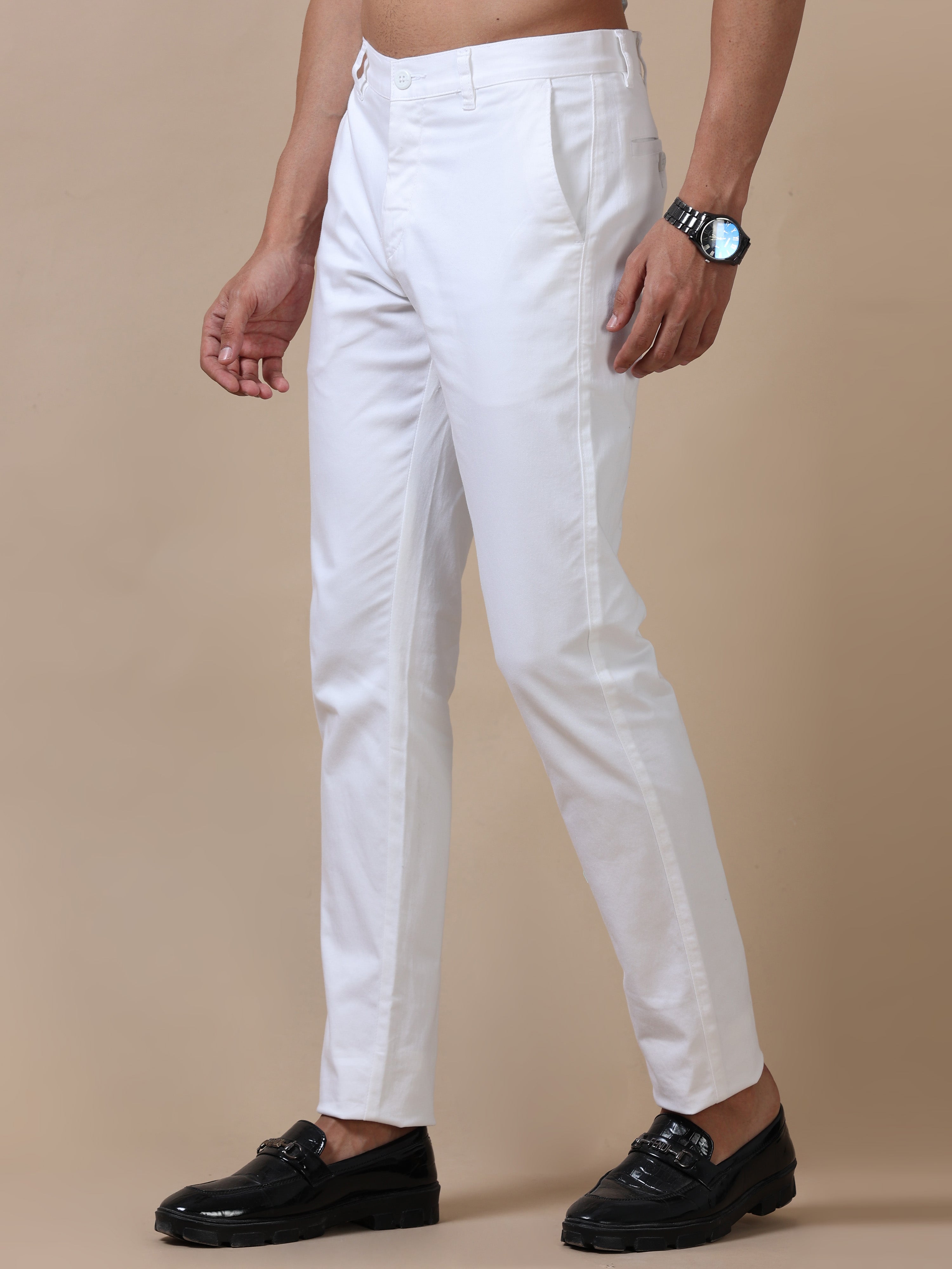 Buy White Trousers for Men Online in India