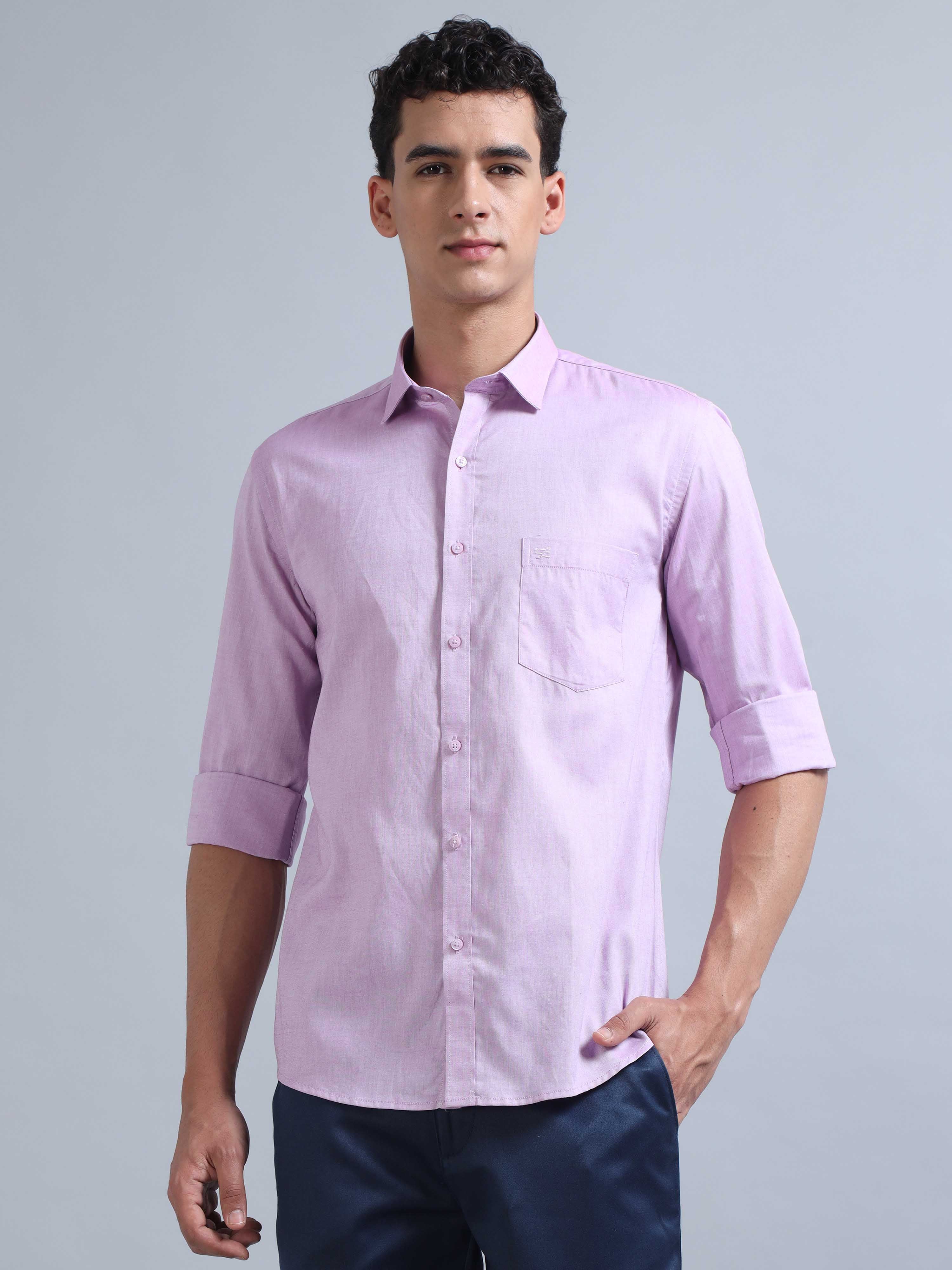 Buy Latest Light Purple Shirt for Men at Great Price
