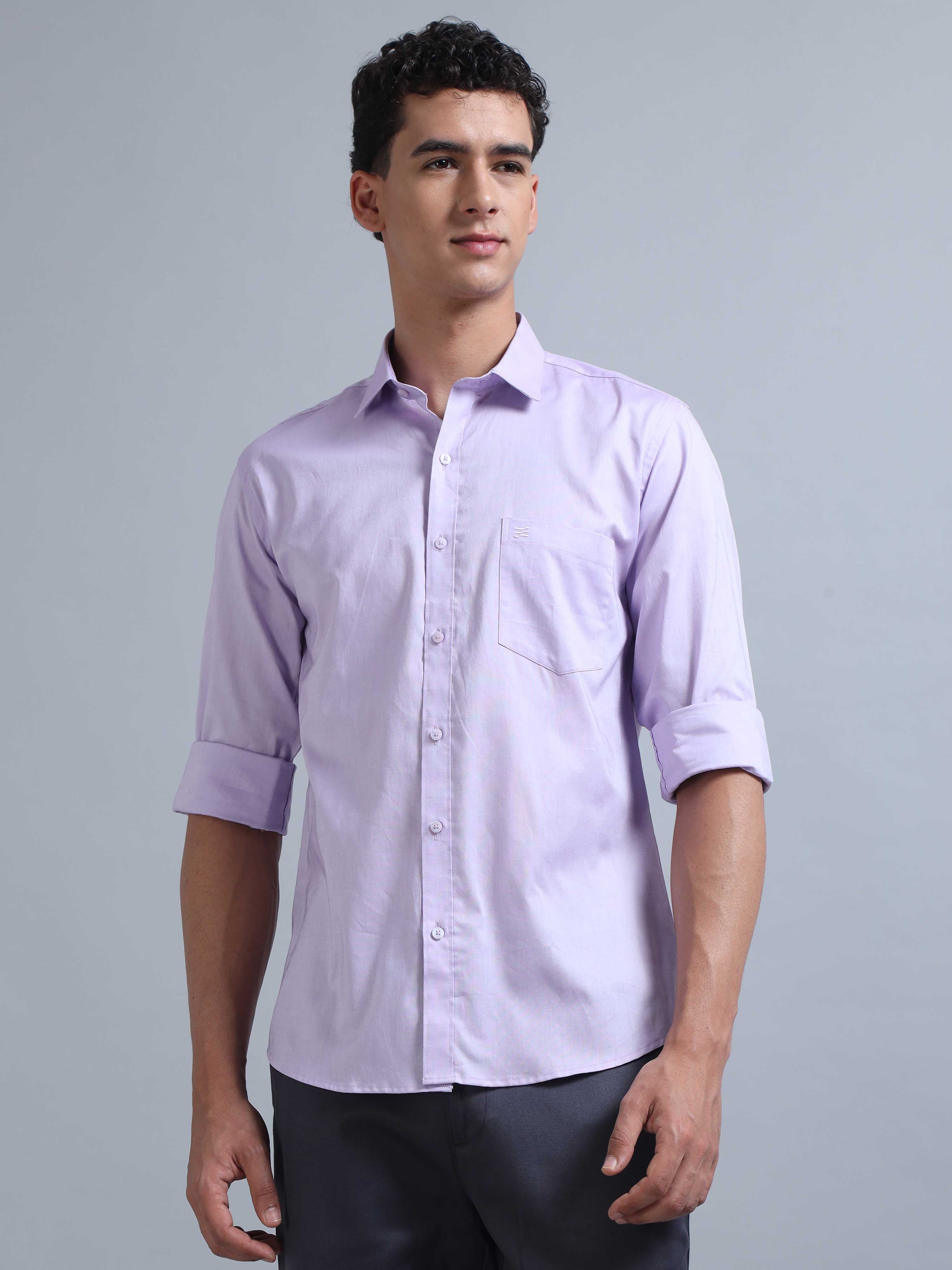 Shop Stylish Lavender Shirt for Men Online India